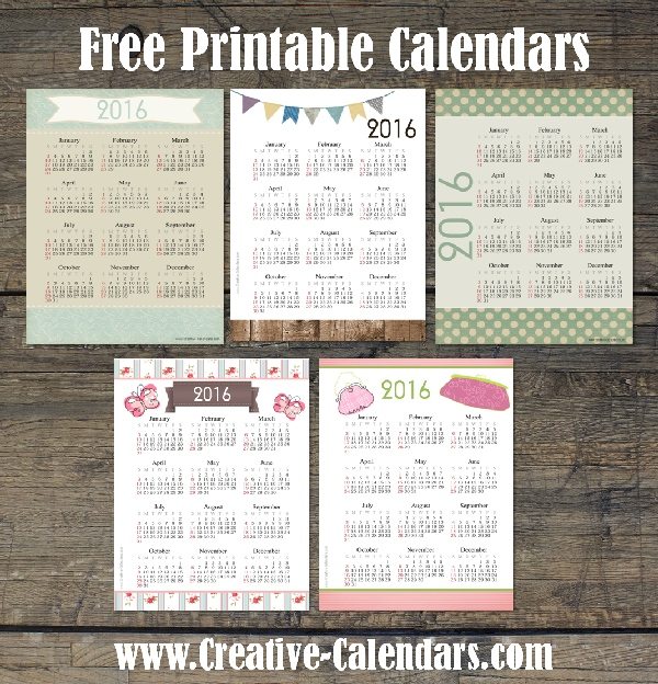 Free Printable Calendar 2017
