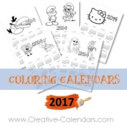 Free Printable Coloring Calendars