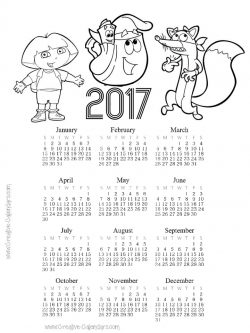 Free Printable Coloring Calendars