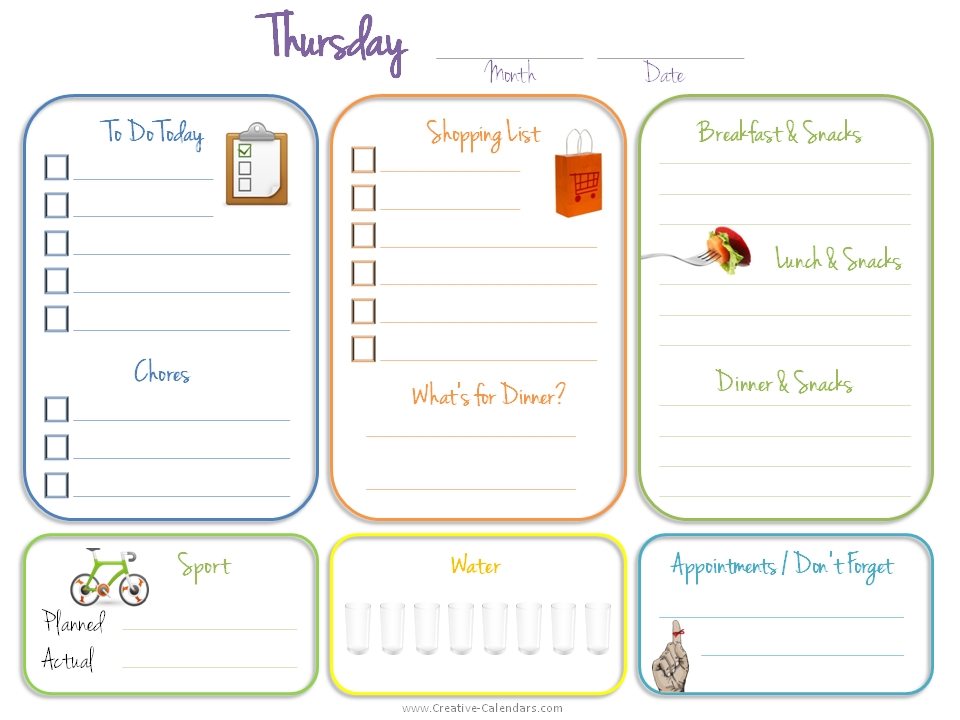 Daily Planner Template