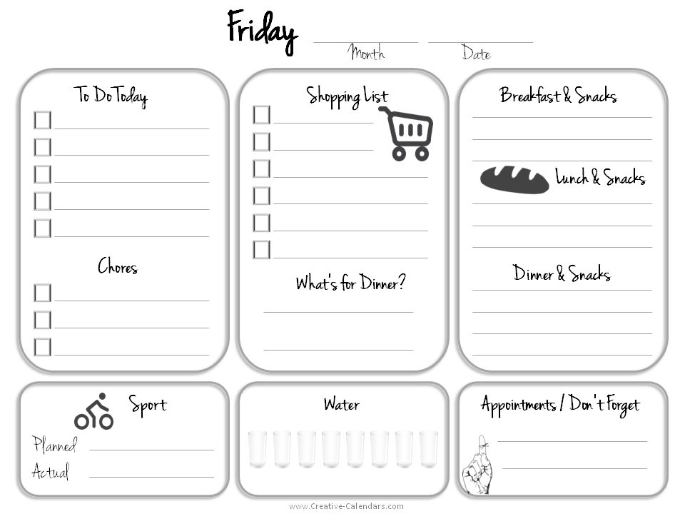 Daily Planner Template