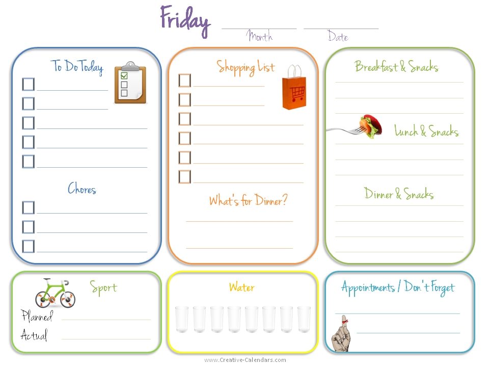 Daily Planner Template