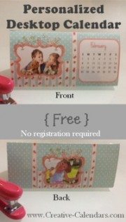 DIY Desktop Calendar with Photo