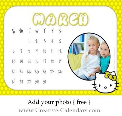 Hello Kitty Photo Calendars