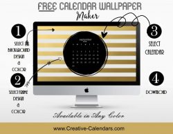 Free Calendar Wallpaper Maker | Create Online
