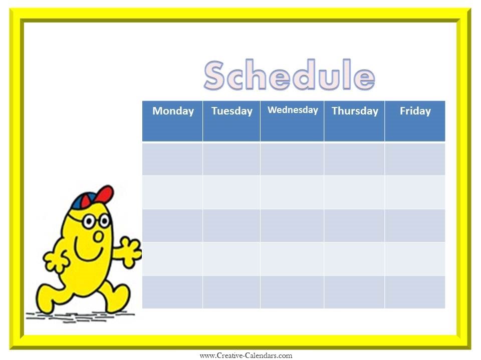 Printable Weekly Calendar